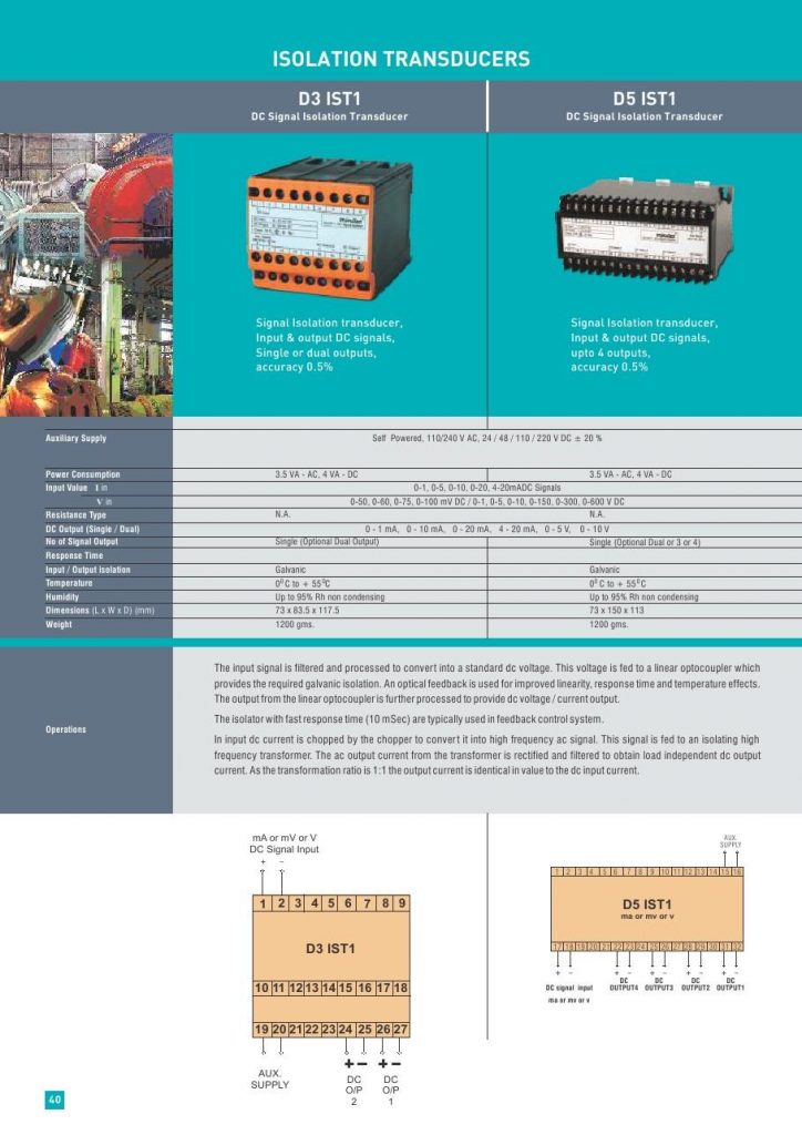 Power Line Transducers and Multifunction Meter - STREAMTEC INDUSTRIAL ...